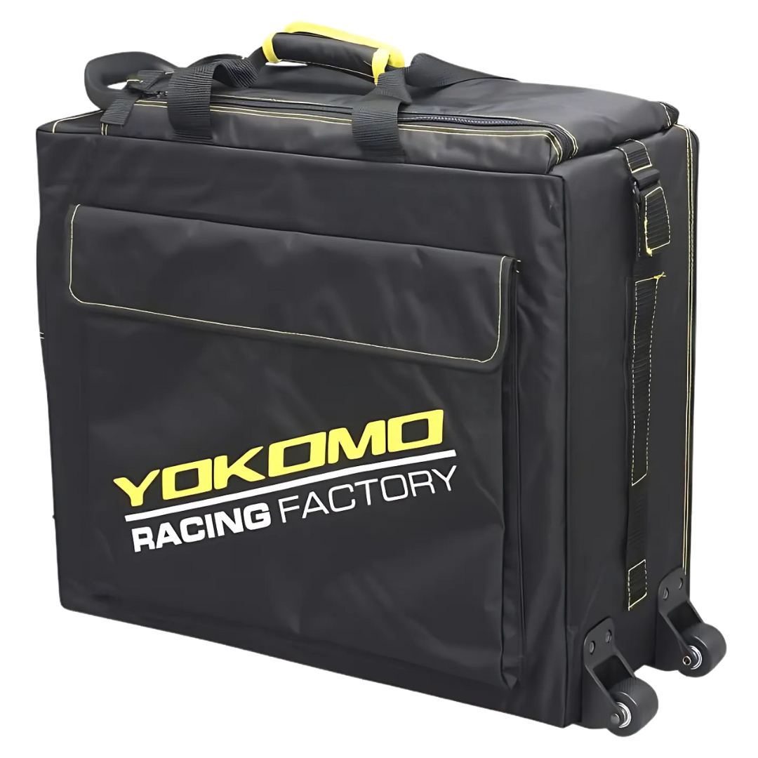 Yokomo Racing 1/10 RC Pit Bag with Telescopic Handle and Roller Wheels ...