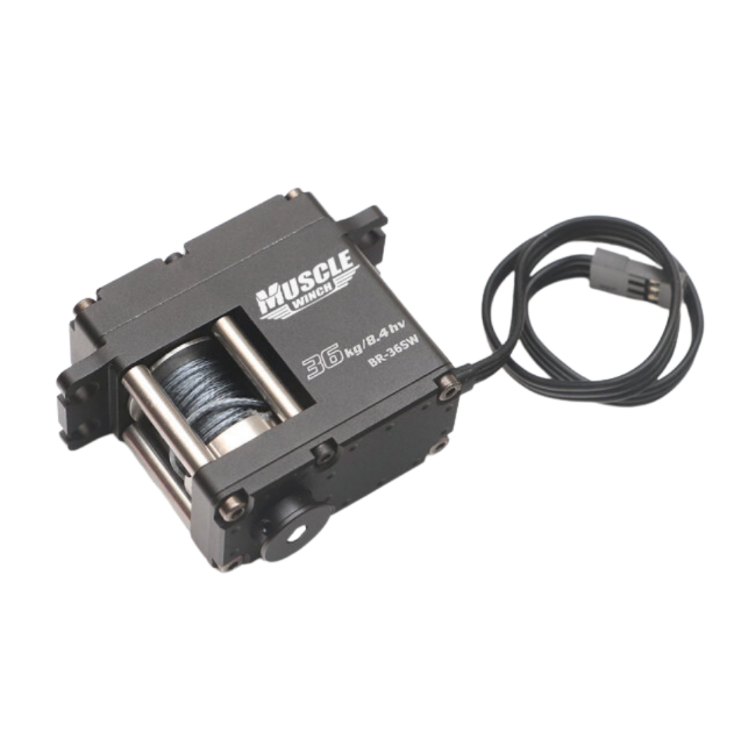 Boom Racing Muscle Winch High Torque 36KG Waterproof Servo Winch BR-36 ...