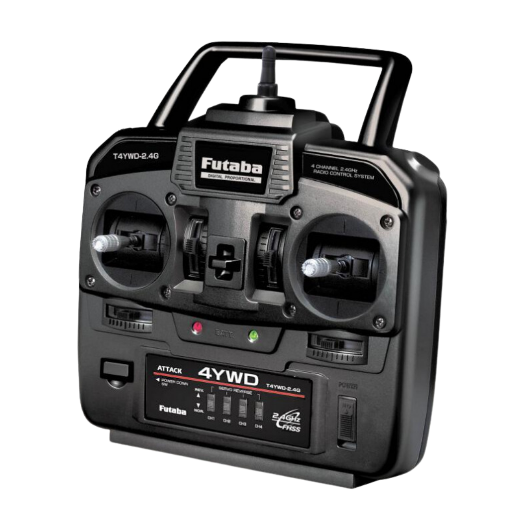 Futaba Attack 4YWD 4ch Transmitter W/R214GFE Receiver For RC Tank/Truc ...