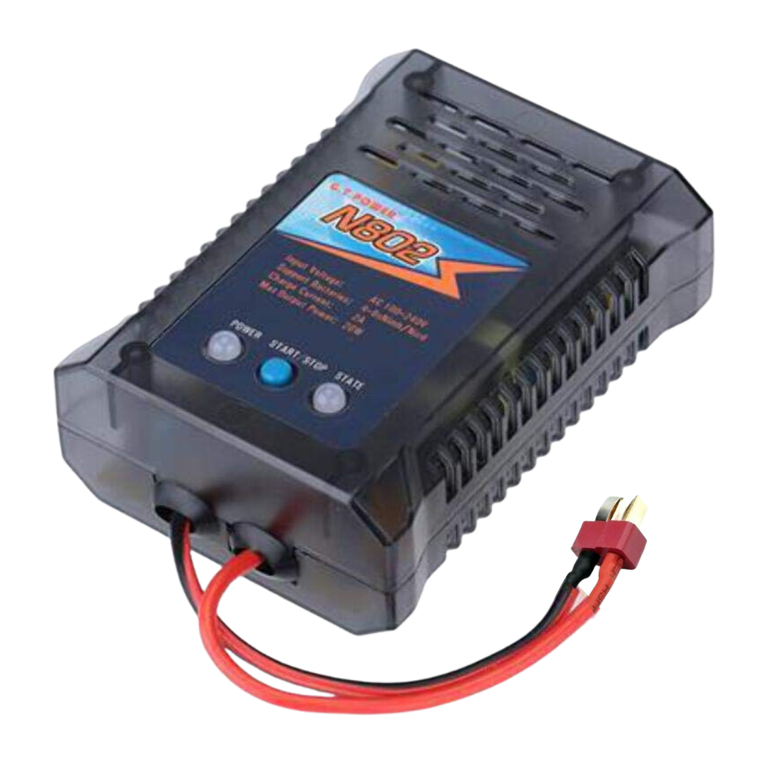 G.T. Power N802 Charger for Nimh/Nicd 4-8 Cells w/ Deans Ultra T Plug ...