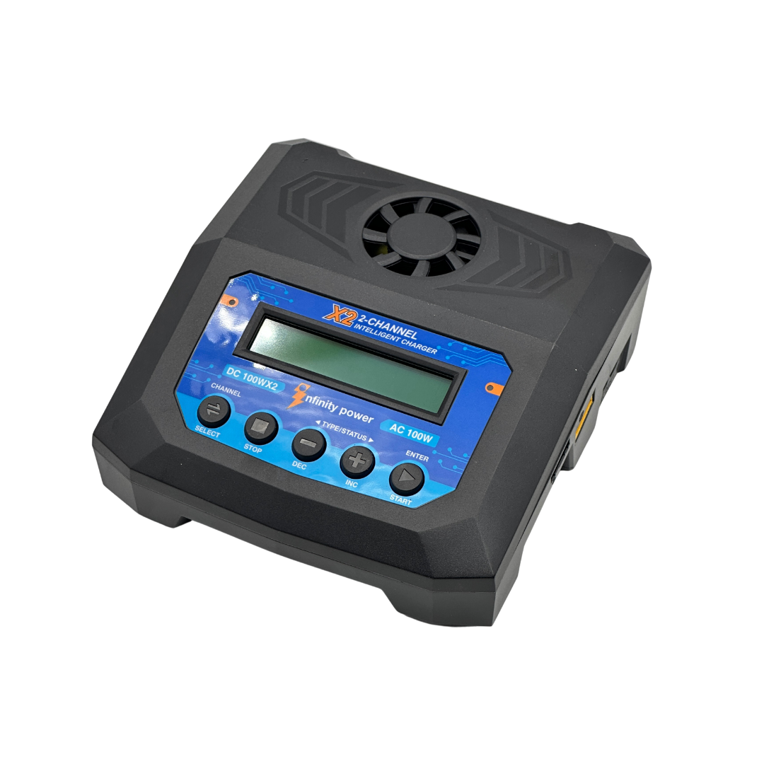 Infinity Power X2MINI Dual Port LiPo Balance NiMH Battery Charger IP-X ...