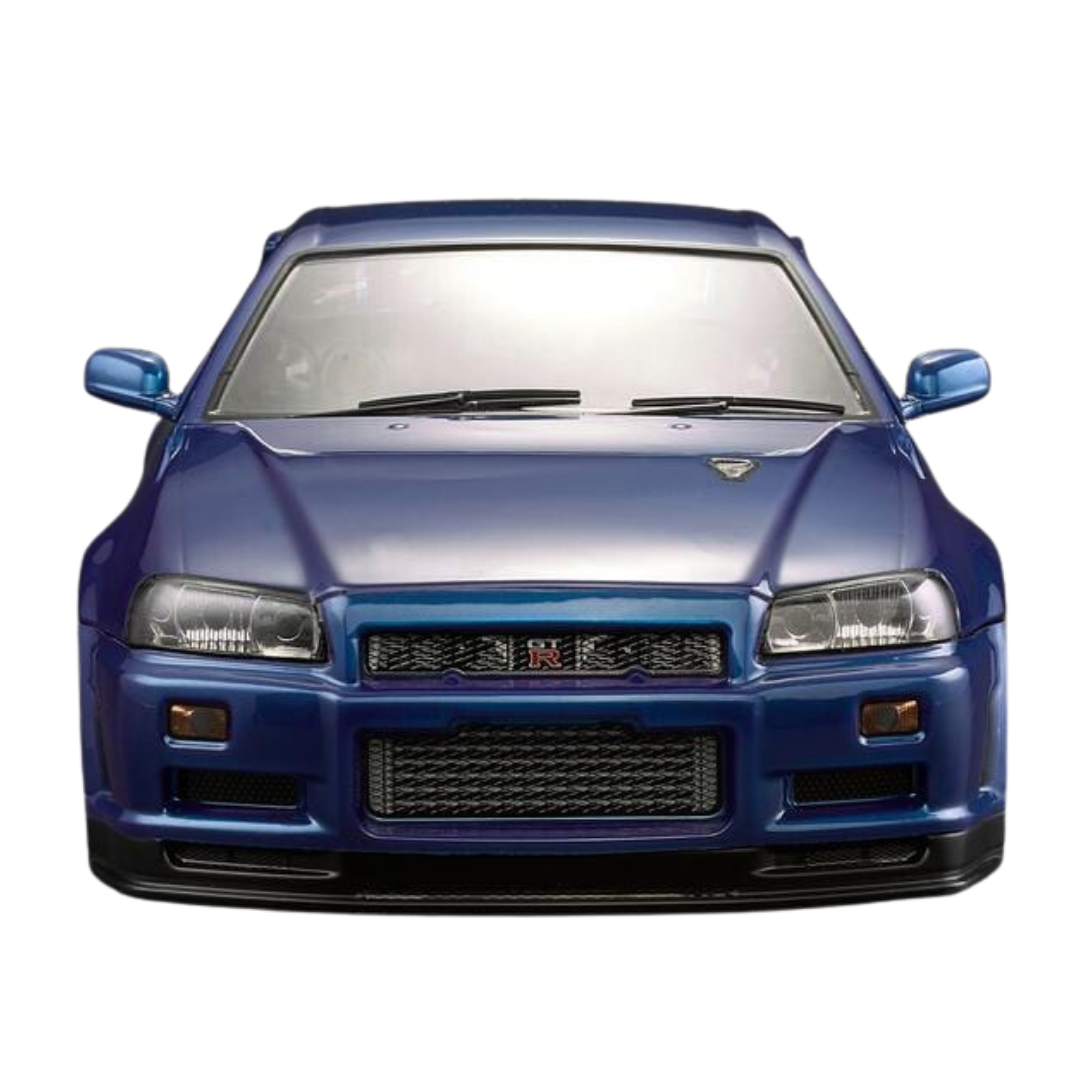 Killerbody Nissan Skyline R34 GTR Blue Painted 1/10 RC Car Body Shell ...