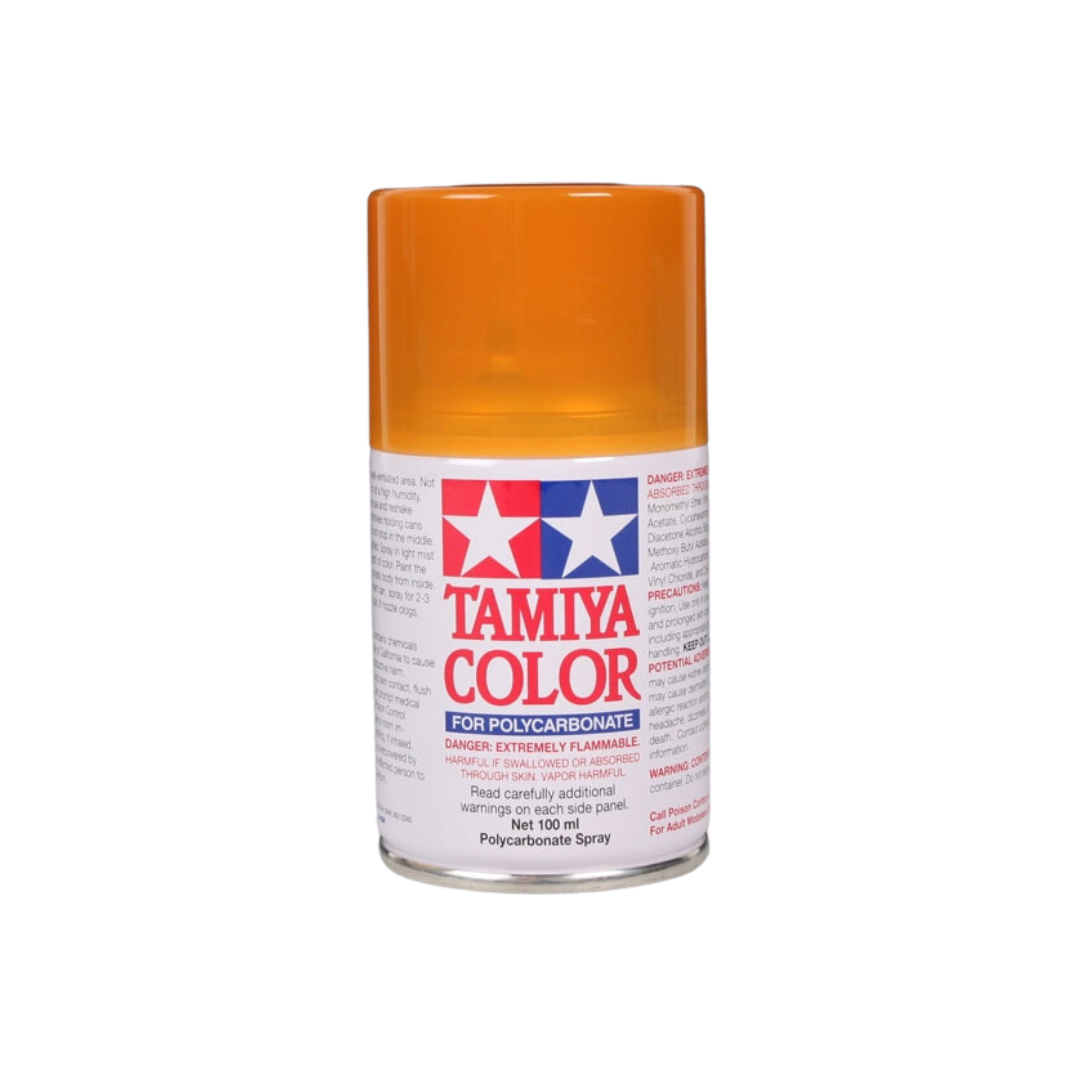 Tamiya PS-43 Translucent Orange Polycarbonate Spray Paint 100ml 86043 ...