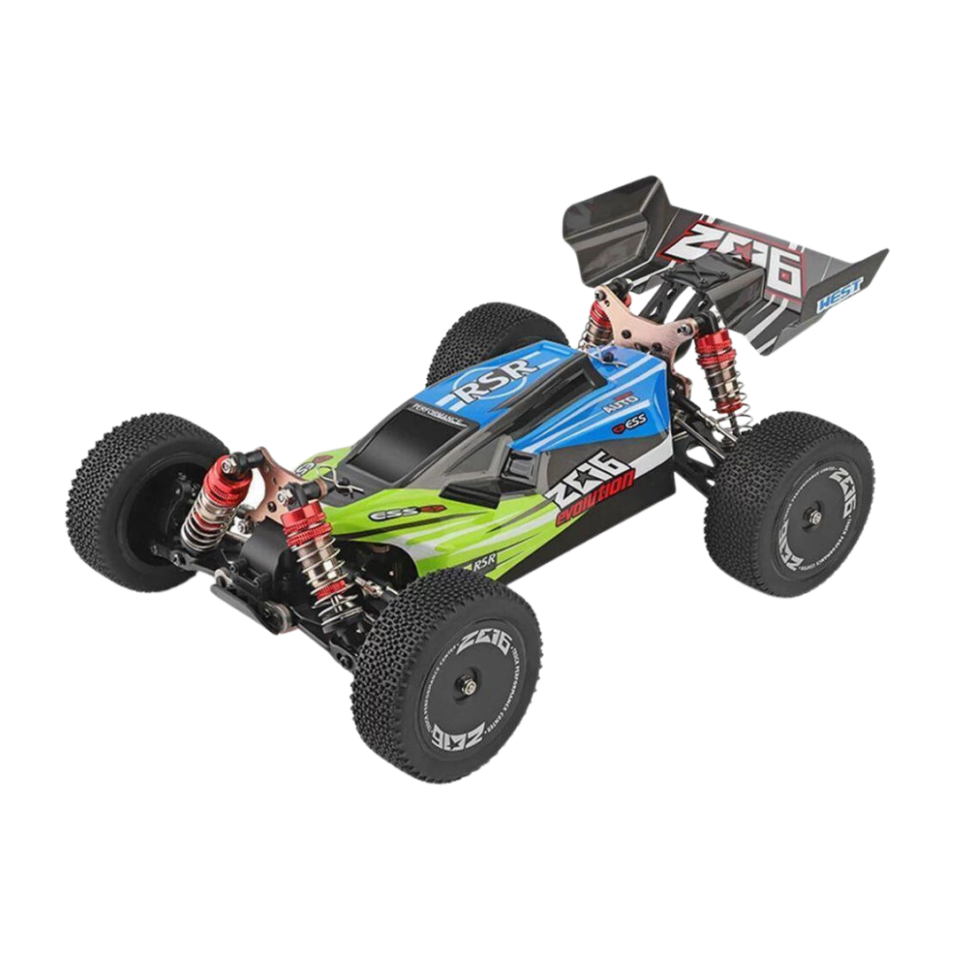 WL Toys 1/14 Off-Road RC Buggy w/ Metal Chassis Green/Blue WL144001GB ...